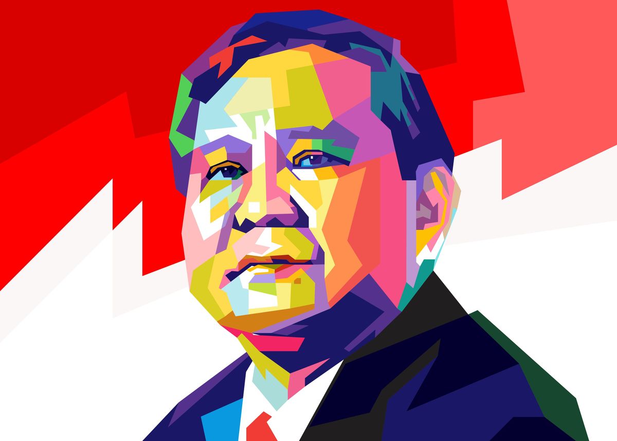 'Prabowo Subianto' Poster, picture, metal print, paint by Warna WPAP ...