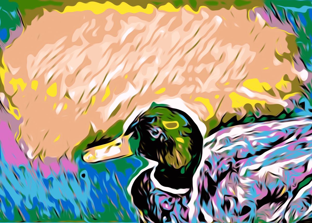 'mallard duck' Poster by timmy LA | Displate