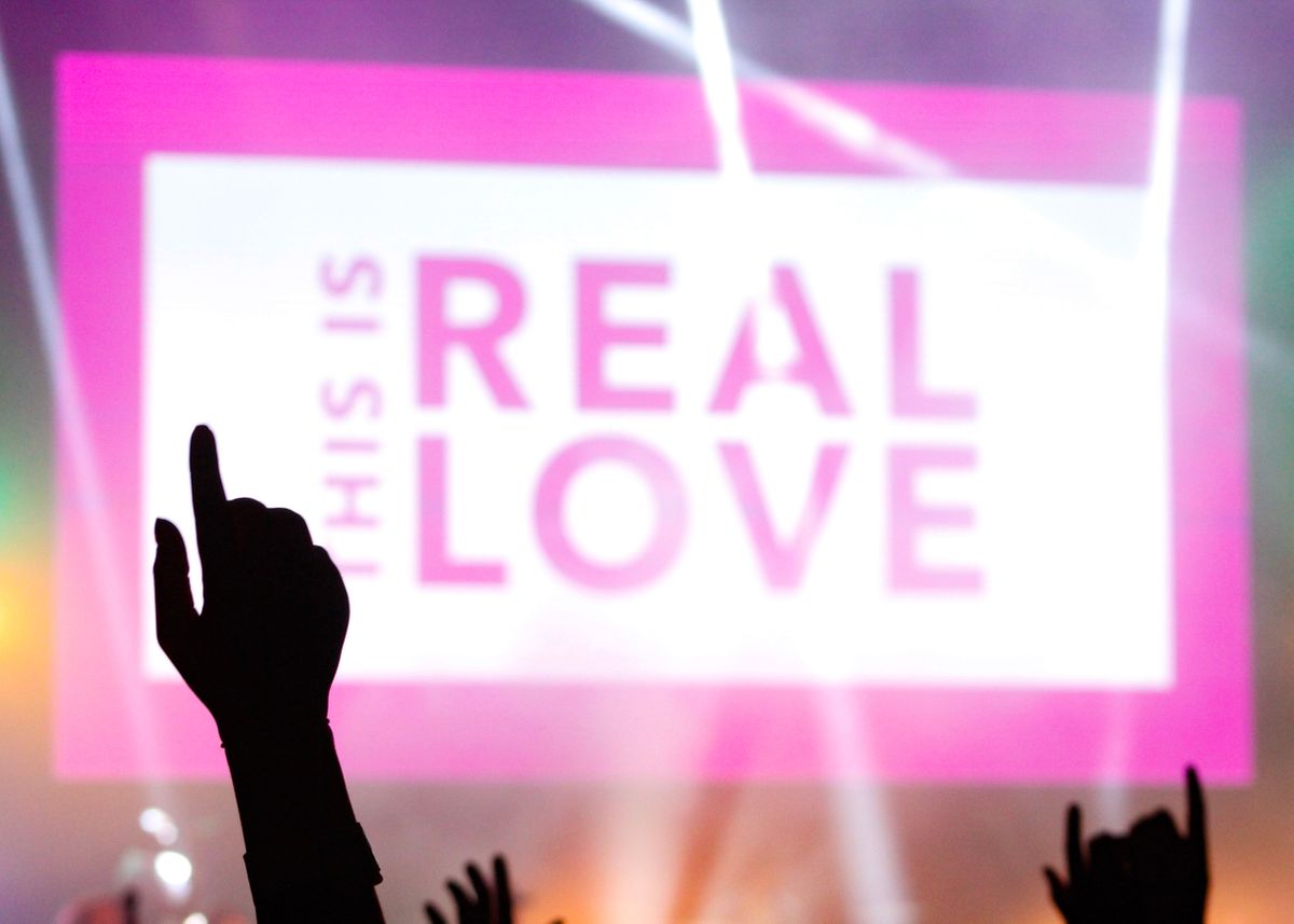 'Real Love' Poster, picture, metal print, paint by Ashley Abell | Displate