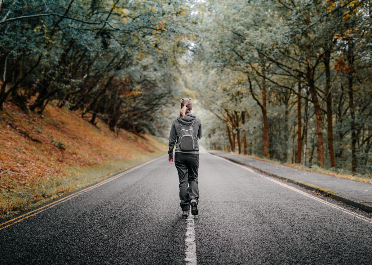 'Walking The Long Road' Poster by WIPDESIGNS | Displate