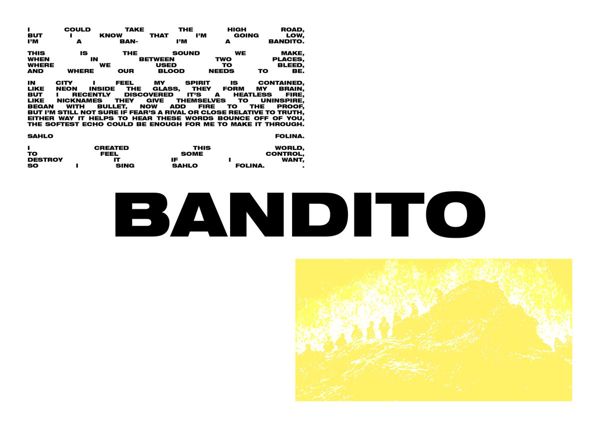 'Bandito TOP' Poster, picture, metal print, paint by Francisco Mendonca ...
