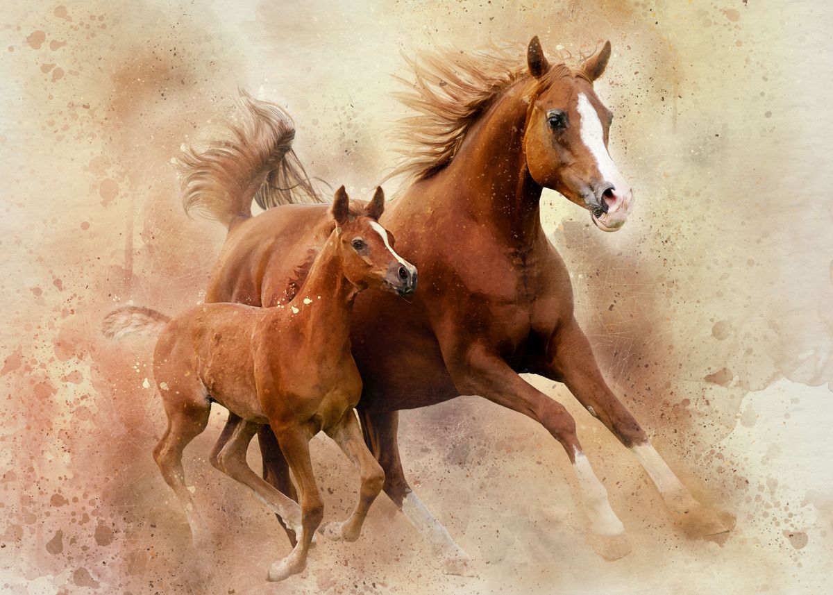 'Horses' Poster by dmc 696 | Displate