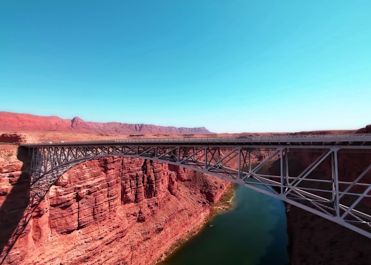 'bridge in the desert' Poster by timmy LA | Displate