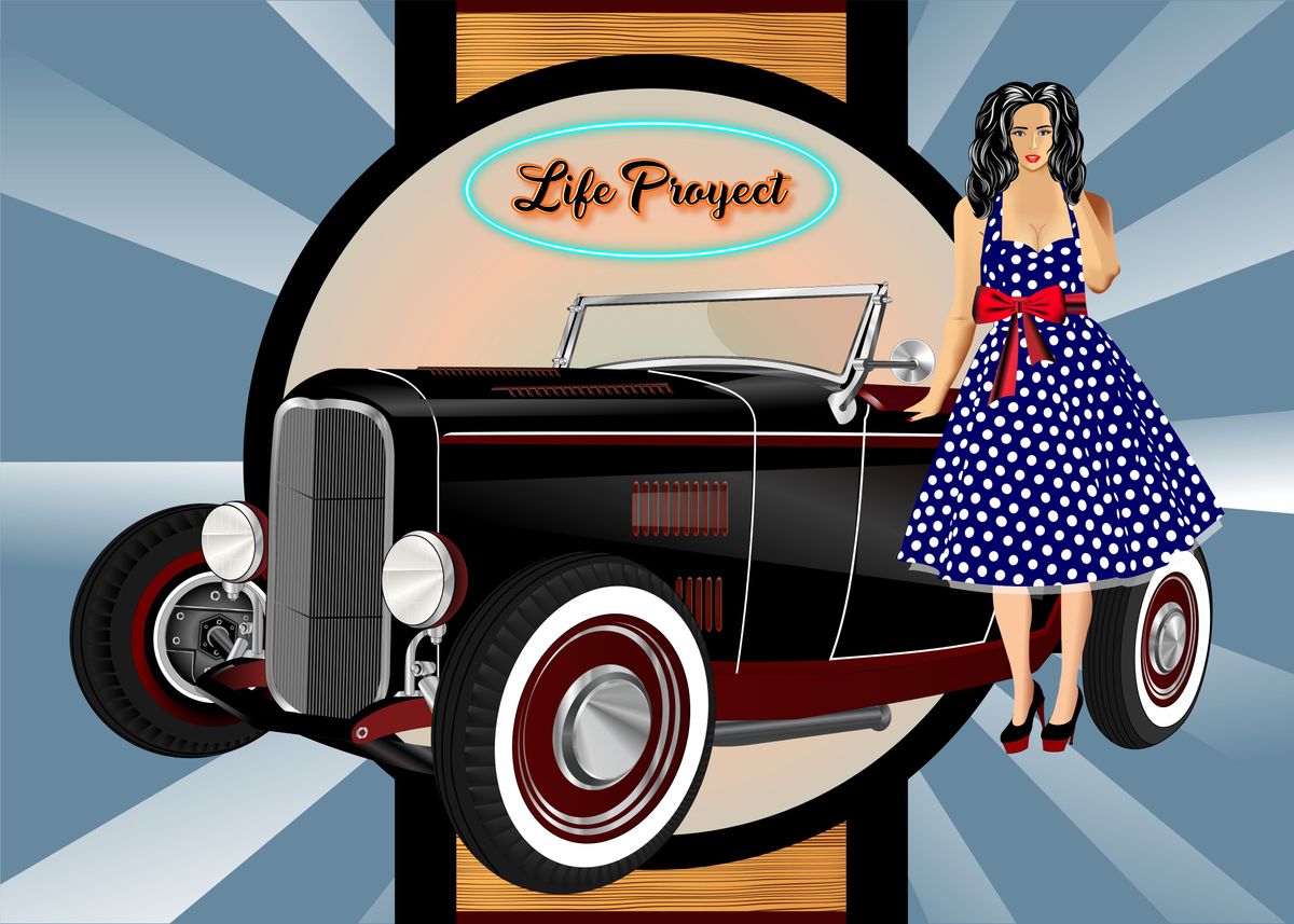 'Life Proyect' Poster, picture, metal print, paint by Angel Ramirez | Displate