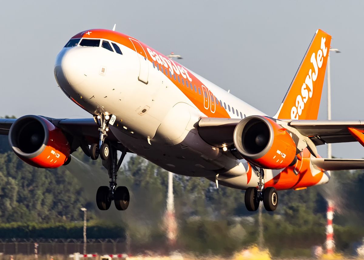 'Easyjet A320 ' Poster, picture, metal print, paint by hugo Veldmeijer ...