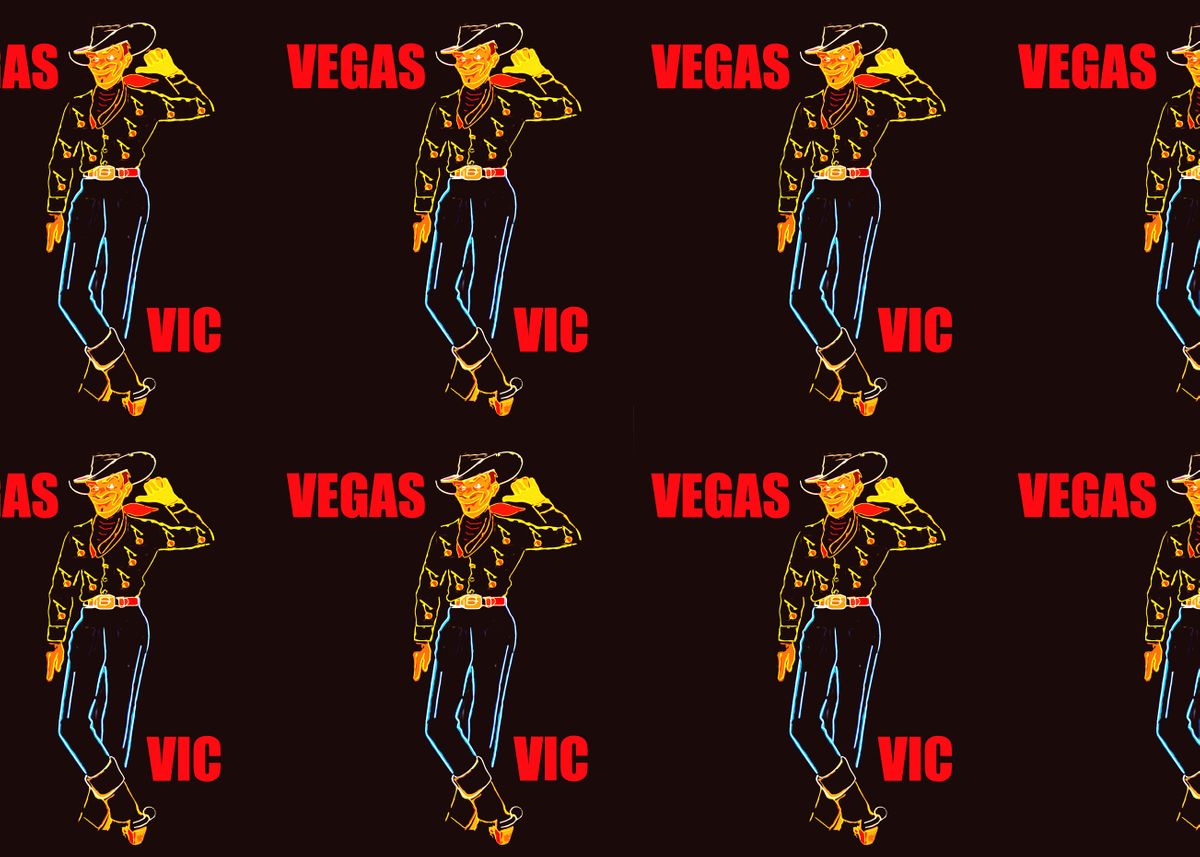 'Vegas Vick pop art' Poster by David Thompson | Displate