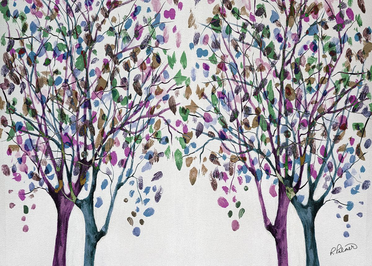 'Dotted Trees' Poster by Ruth Palmer | Displate