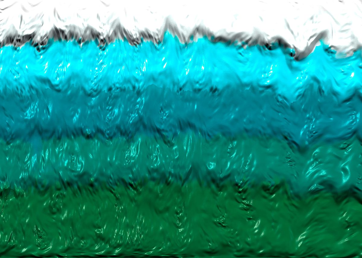 'Melting Lines' Poster, picture, metal print, paint by Rodrigo Horn ...