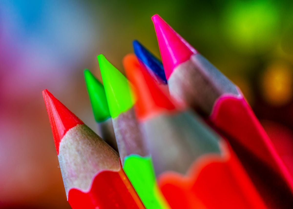 'Colored pencils' Poster, picture, metal print, paint by Daniel Azocar ...