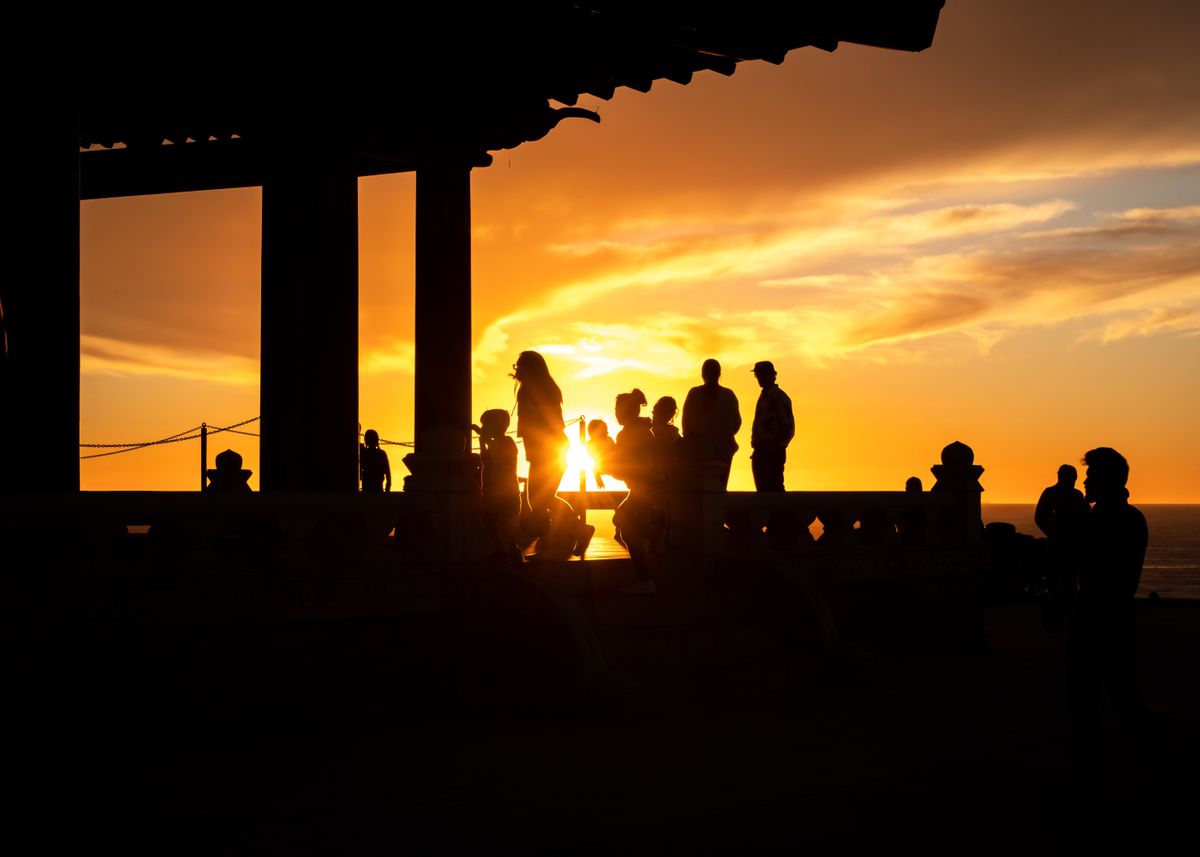 'Appreciating the Sunset' Poster, picture, metal print, paint by Done4 ...