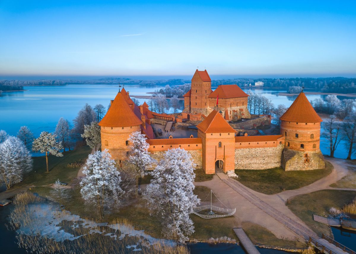 'Trakai Castle' Poster, picture, metal print, paint by Lukas Jonaitis ...