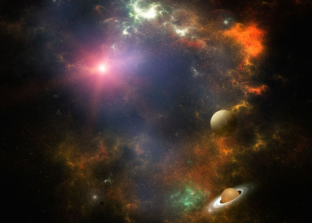 'Cosmic infinite' Poster, picture, metal print, paint by Alain Gaymard ...