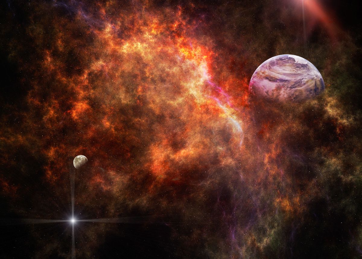 'The strange nebula' Poster by Alain Gaymard | Displate