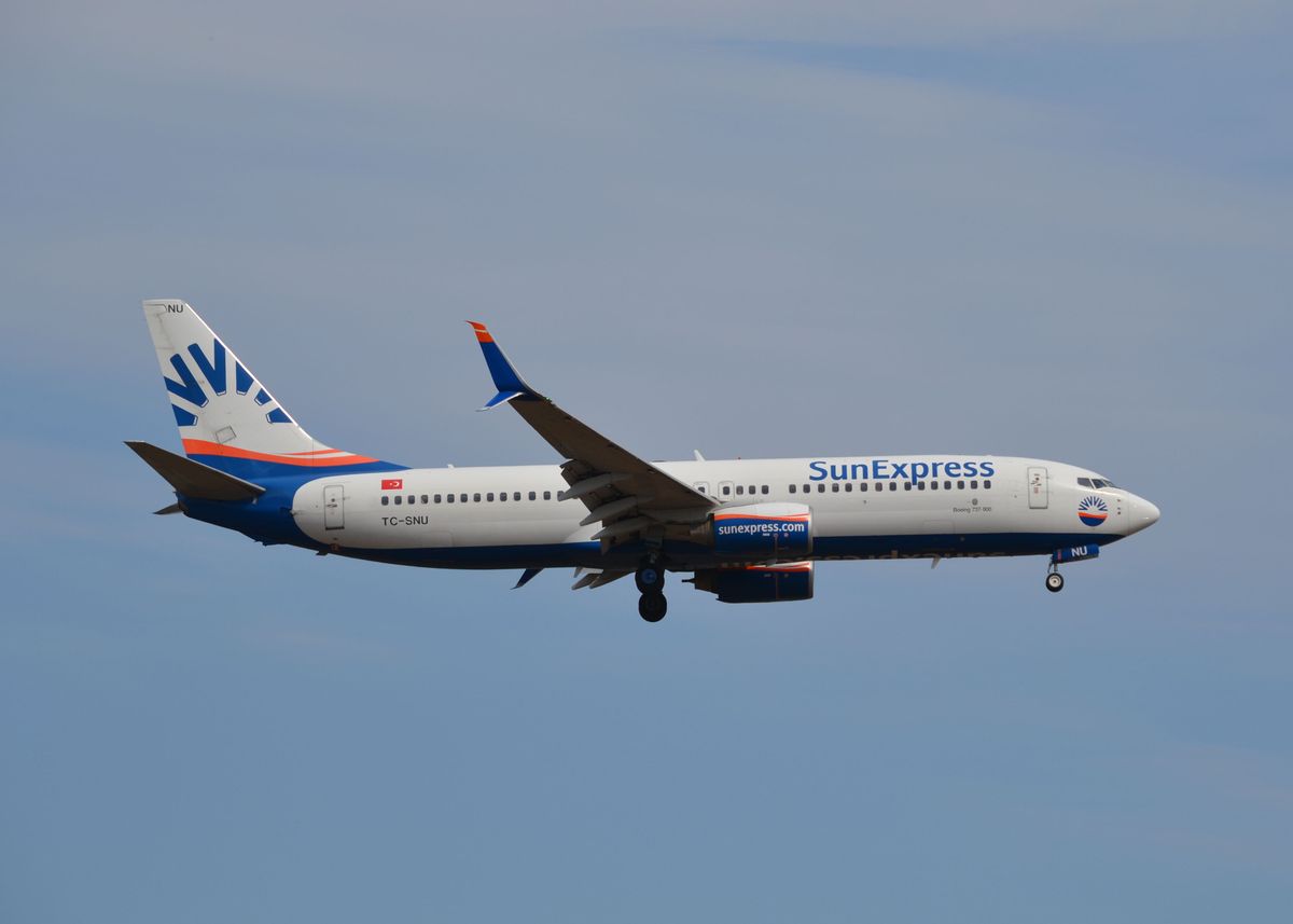 'SunExpress B737' Poster by Nicolas Mausehund | Displate