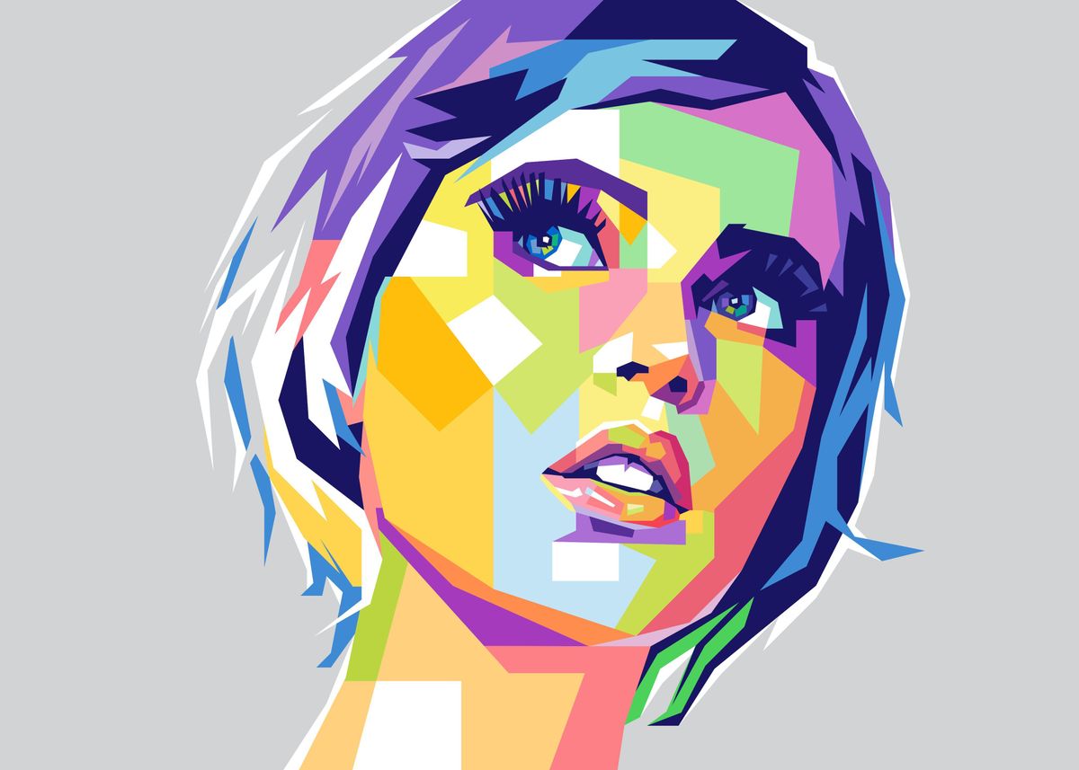 'Felicity Jones' Poster, picture, metal print, paint by Dayat Banggai ...