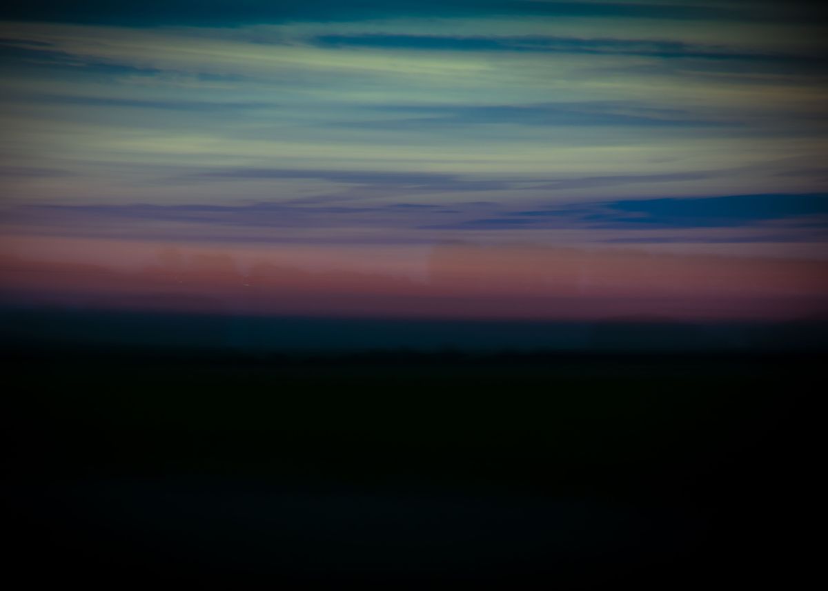 'Sunset Streak' Poster, picture, metal print, paint by Ben Jackson ...