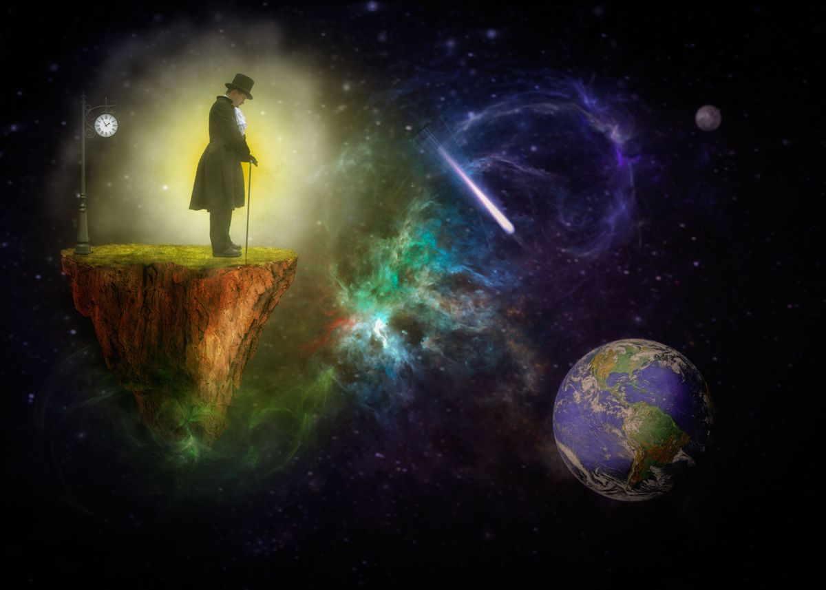 'The observer' Poster, picture, metal print, paint by Alain Gaymard ...