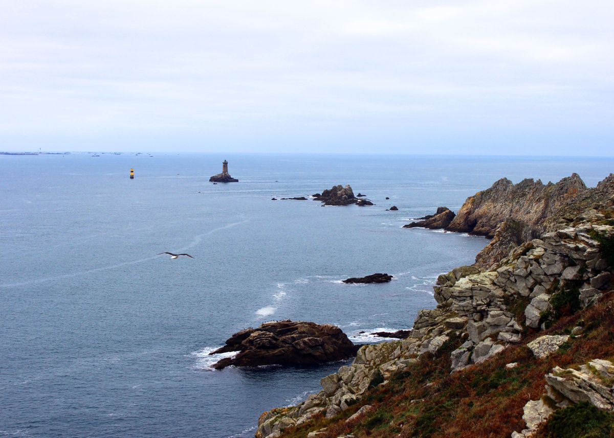 'La pointe du Raz' Poster, picture, metal print, paint by So | Displate