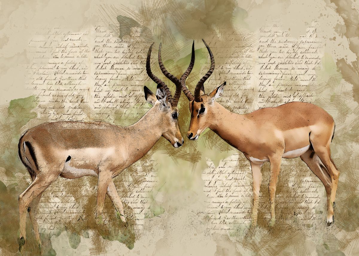 'Antelope' Poster by Mateusz Ślemp | Displate