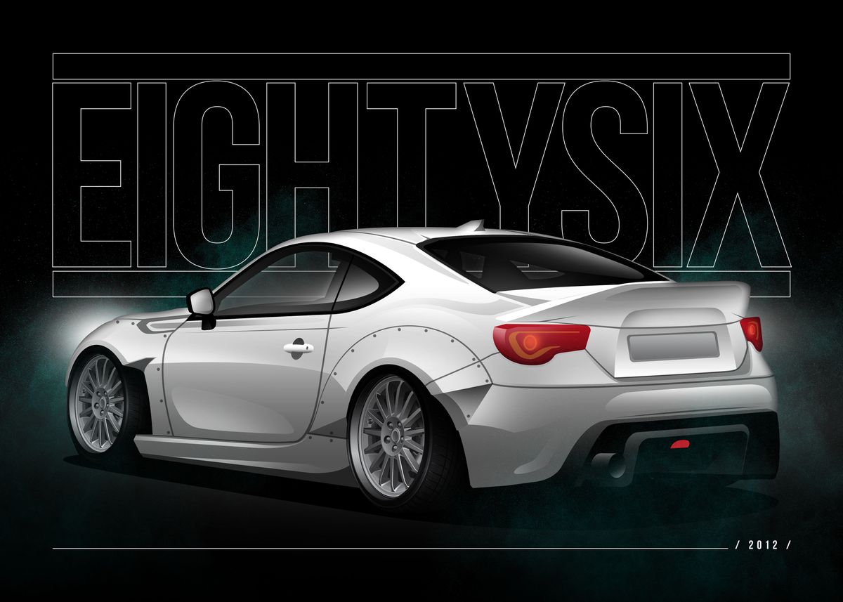 'GT 86' Poster, picture, metal print, paint by Ultim Eight | Displate