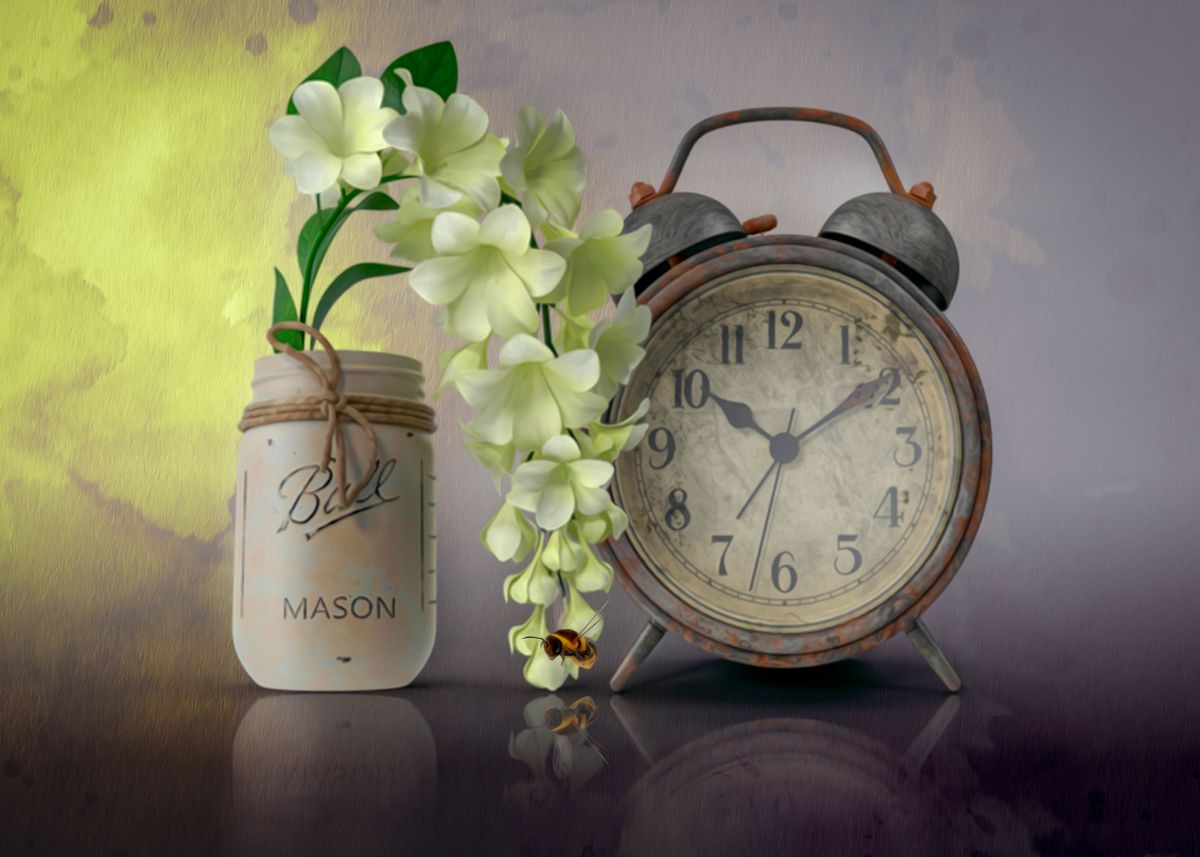 'Time' Poster, picture, metal print, paint by Domenico Farone | Displate