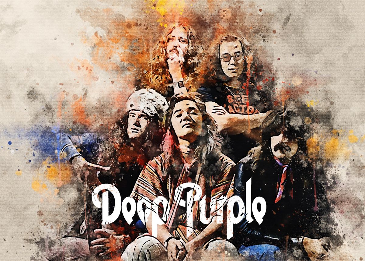 'Deep Purple' Poster by Muhammad Irsan | Displate