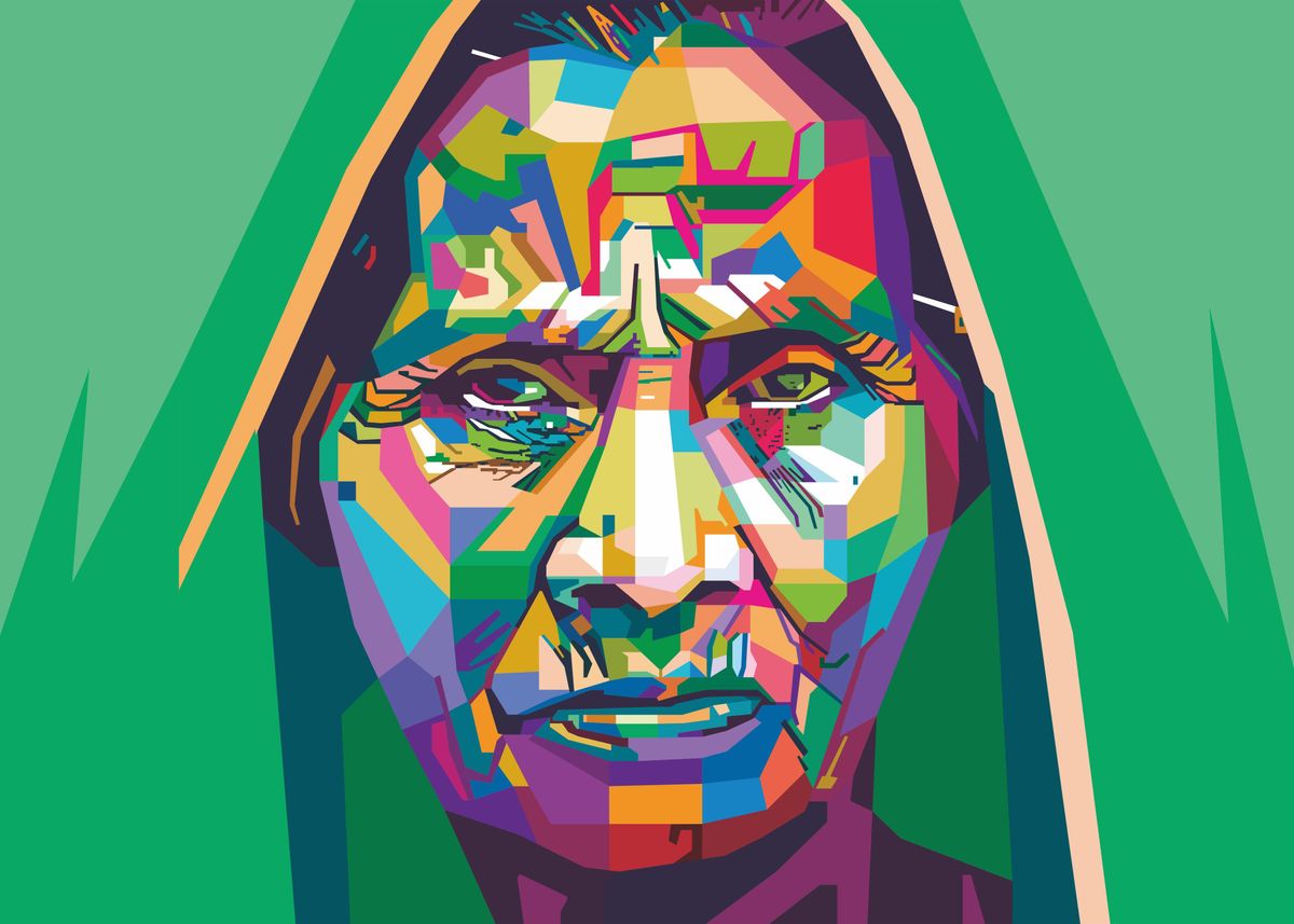 'Old woman' Poster, picture, metal print, paint by Royyen Roy | Displate
