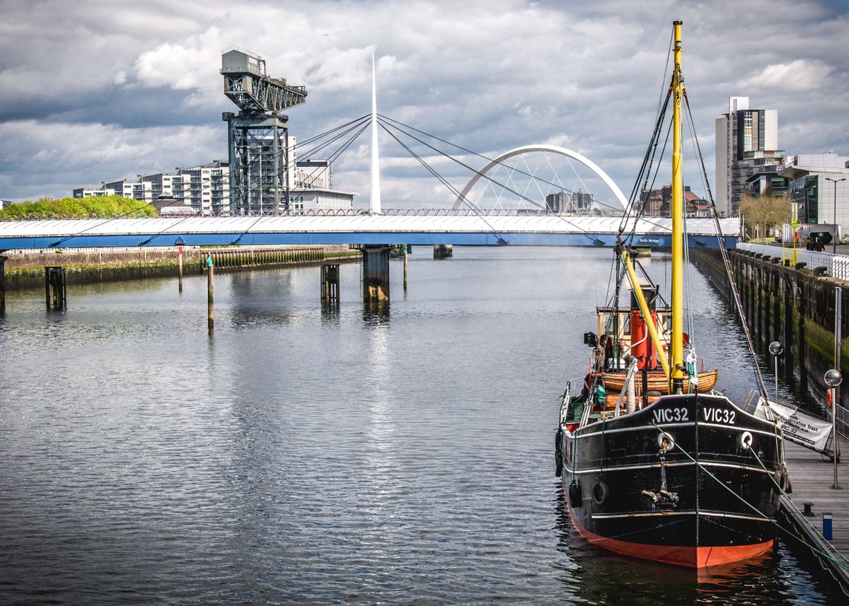 'The River Clyde ' Poster, picture, metal print, paint by Sofia Alves ...