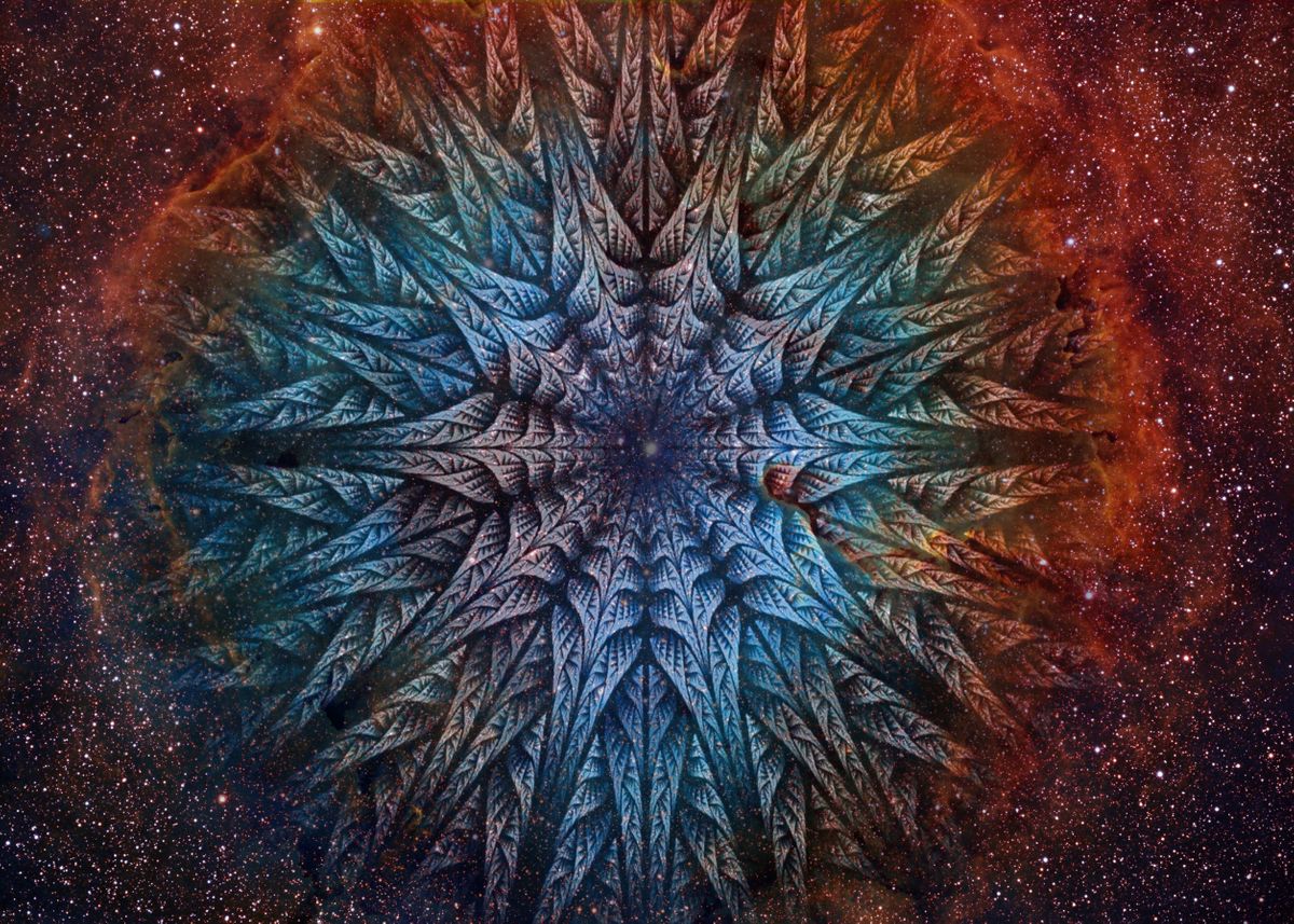 'Cosmic flower' Poster by Milos Maric | Displate