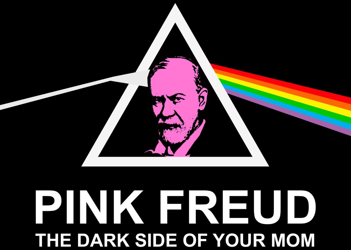 'Siegmund Freud Pink' Poster, picture, metal print, paint by Giovanni ...