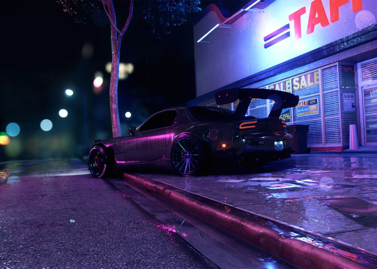 'Night Rider' Poster, picture, metal print, paint by Mateusz ...