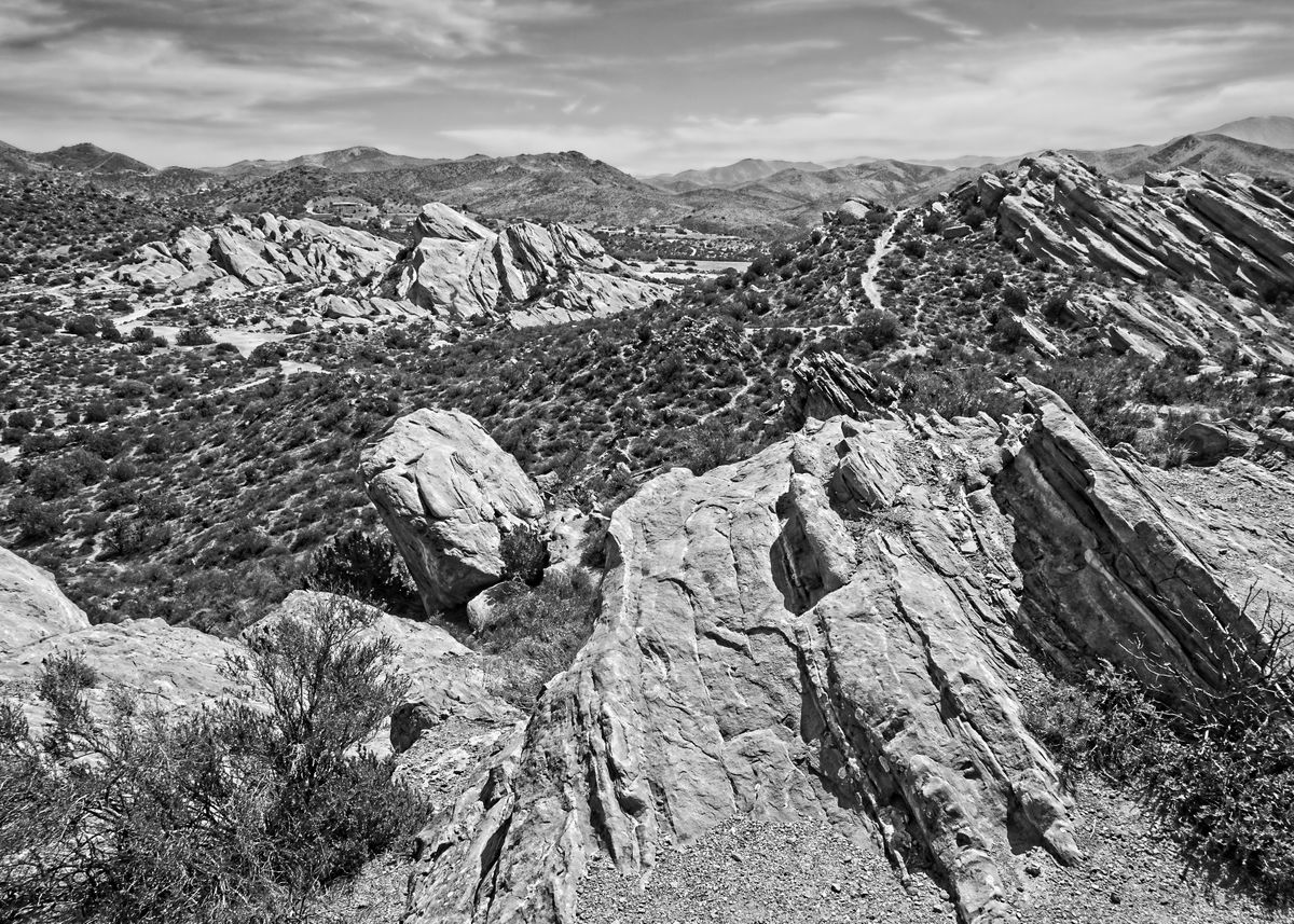 'Vasquez Rocks View' Poster, picture, metal print, paint by Bill Boehm ...