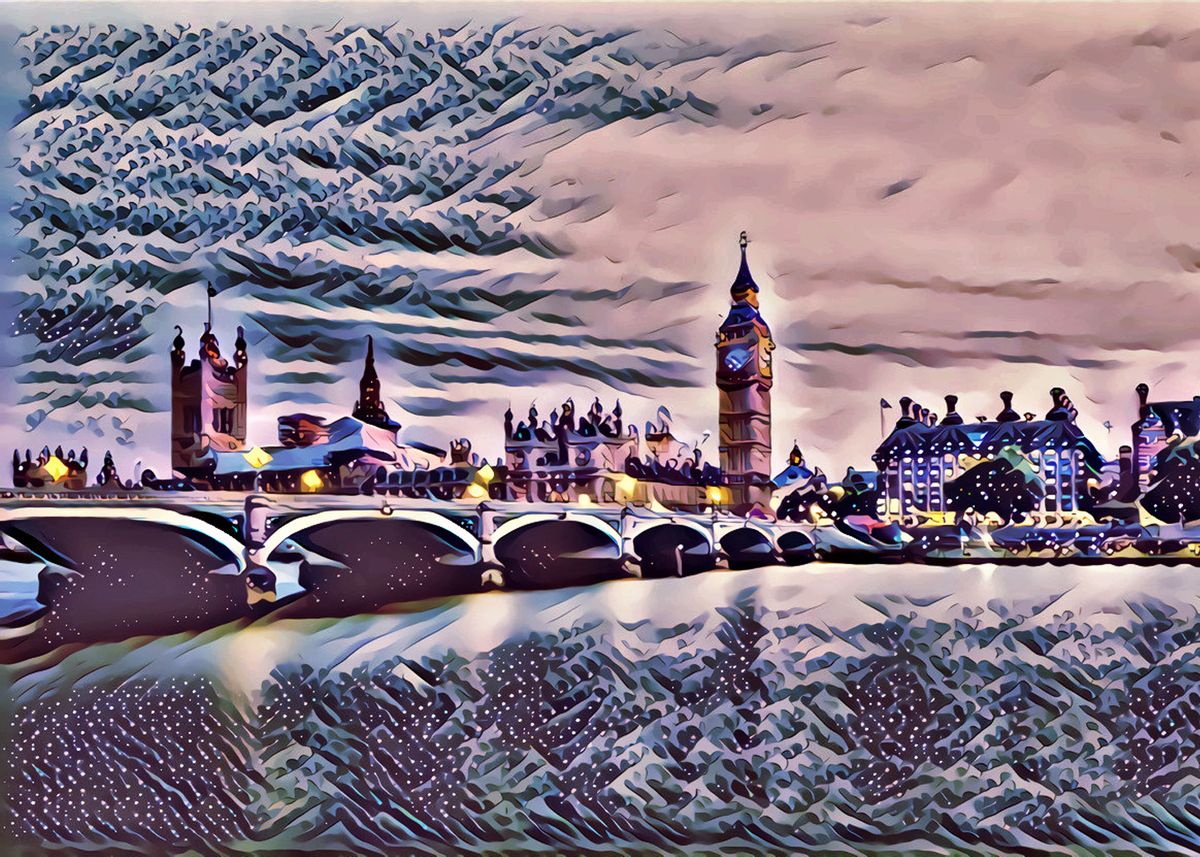 'London UK' Poster by ACR ACR | Displate