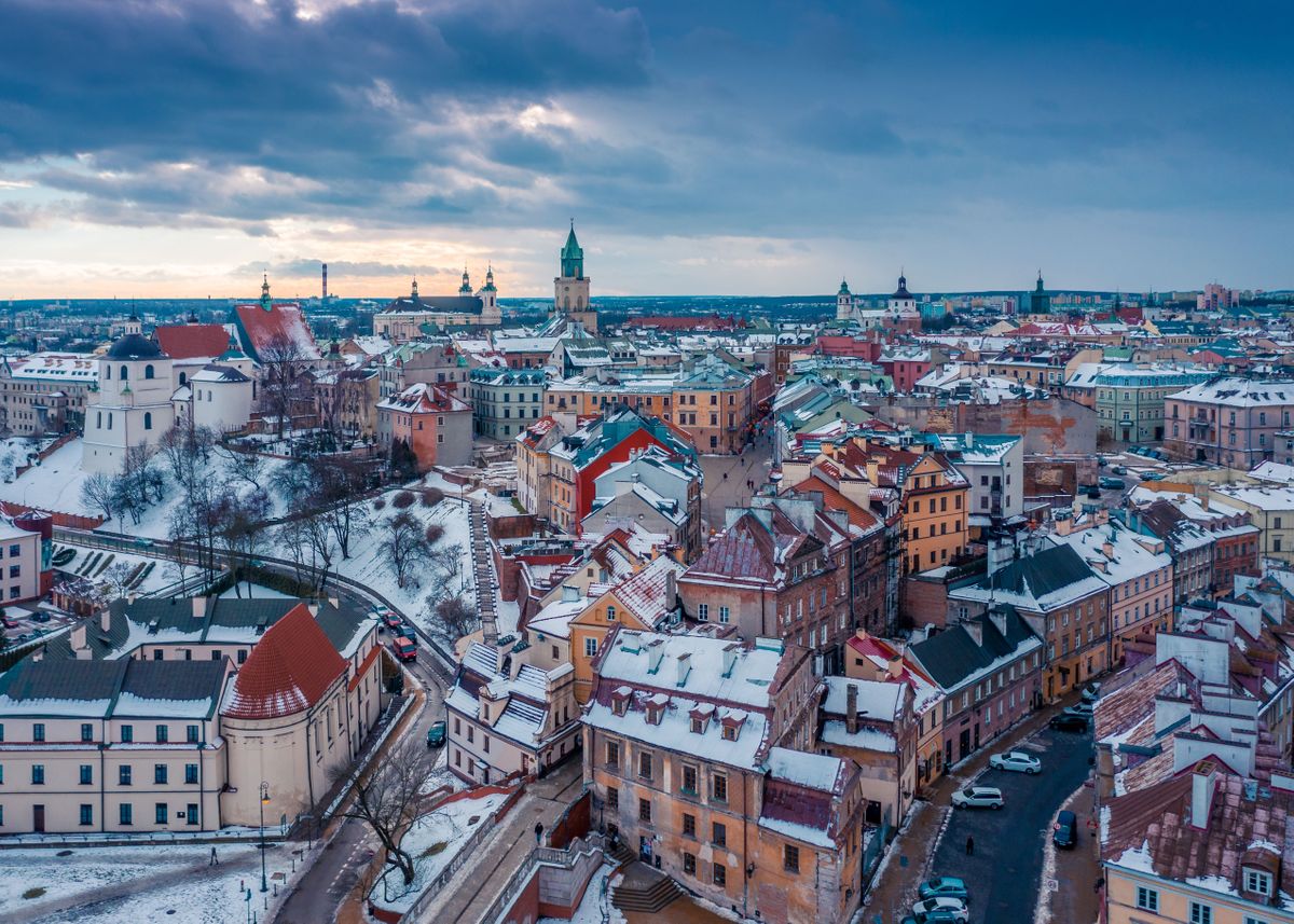 'Winter in Lublin' Poster, picture, metal print, paint by Aleksander ...