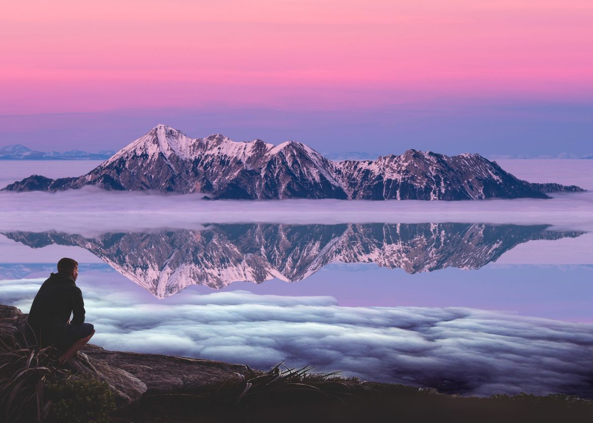 'Amazing sunset view' Poster by Milos Maric | Displate