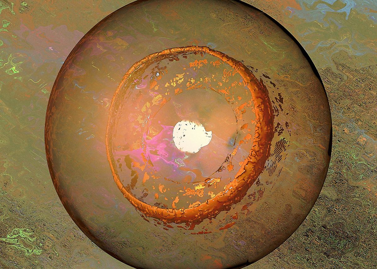 'Antimatter Refraction' Poster, picture, metal print, paint by ...
