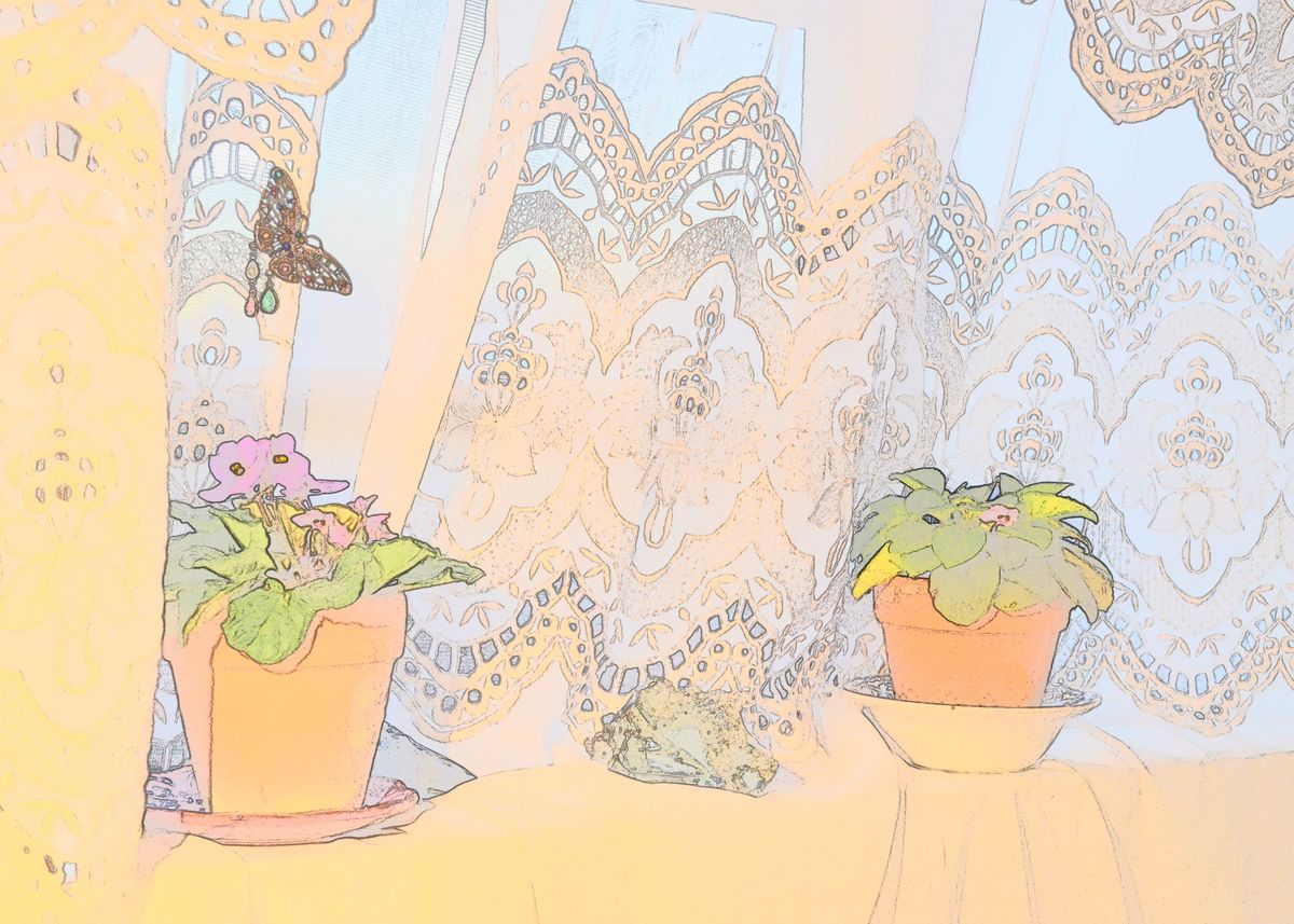 'Morning with Violets' Poster by Fax Sinclair | Displate