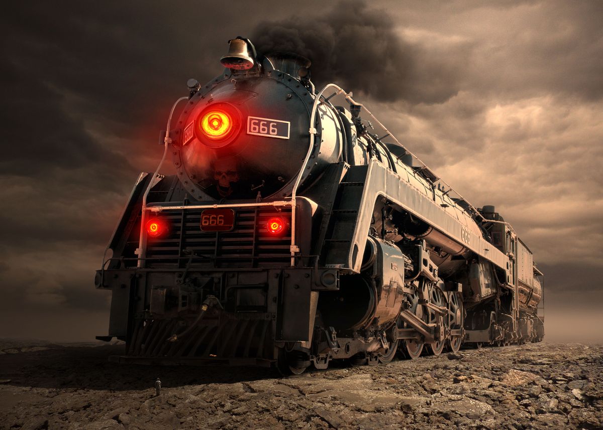 'Devils train' Poster by Tomasz Zaczeniuk | Displate