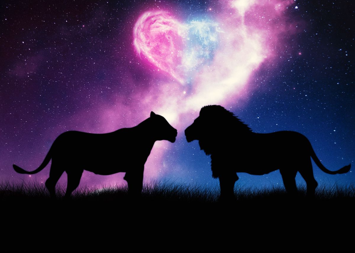 'Love' Poster, picture, metal print, paint by Nikki Arts | Displate