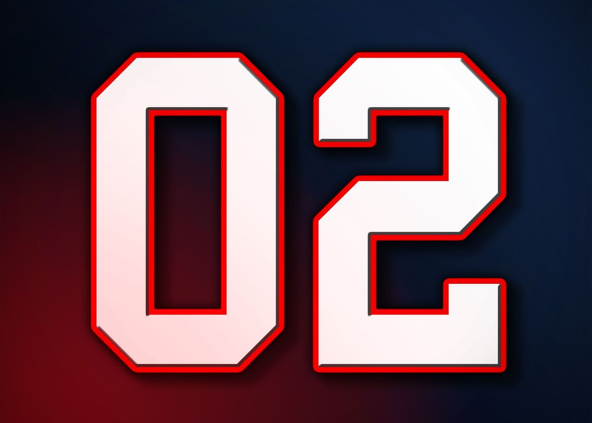 '02 Jersey Patriot Patriots' Poster, picture, metal print, paint by ...