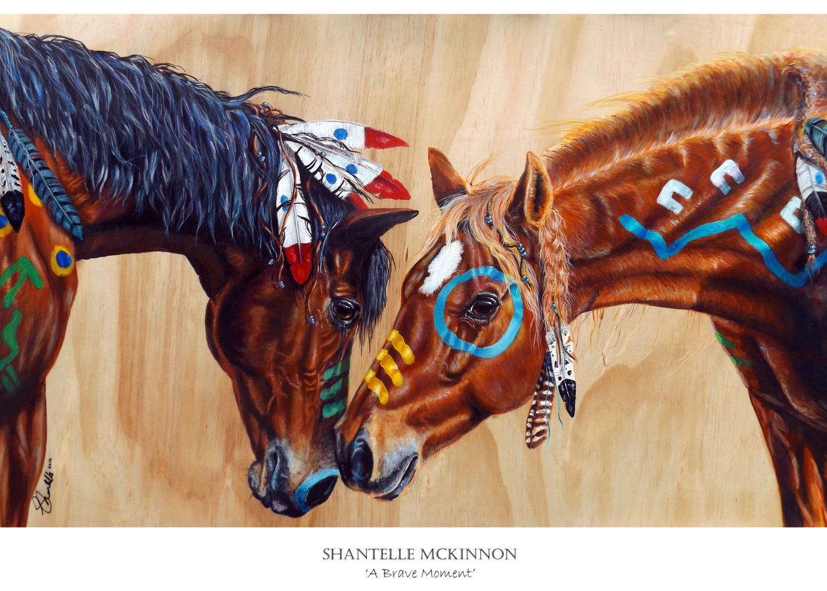 'A brave Moment' Poster, picture, metal print, paint by Shantelle ...