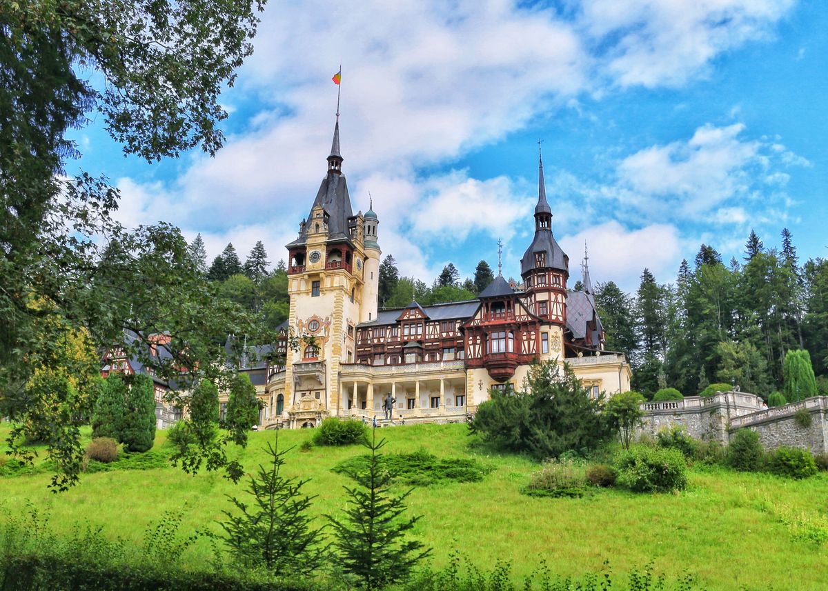 'Peles Castle' Poster by Florentina Adriana Vasilescu | Displate