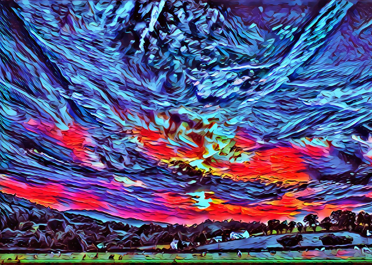 'Nature Abstract' Poster, picture, metal print, paint by ACR ACR | Displate