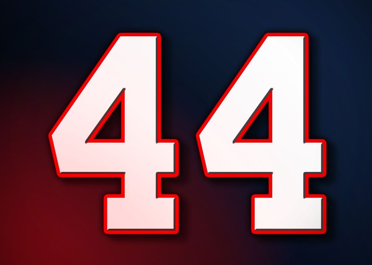 '44 Jersey Patriot Patriots' Poster by Silhouette Boss | Displate