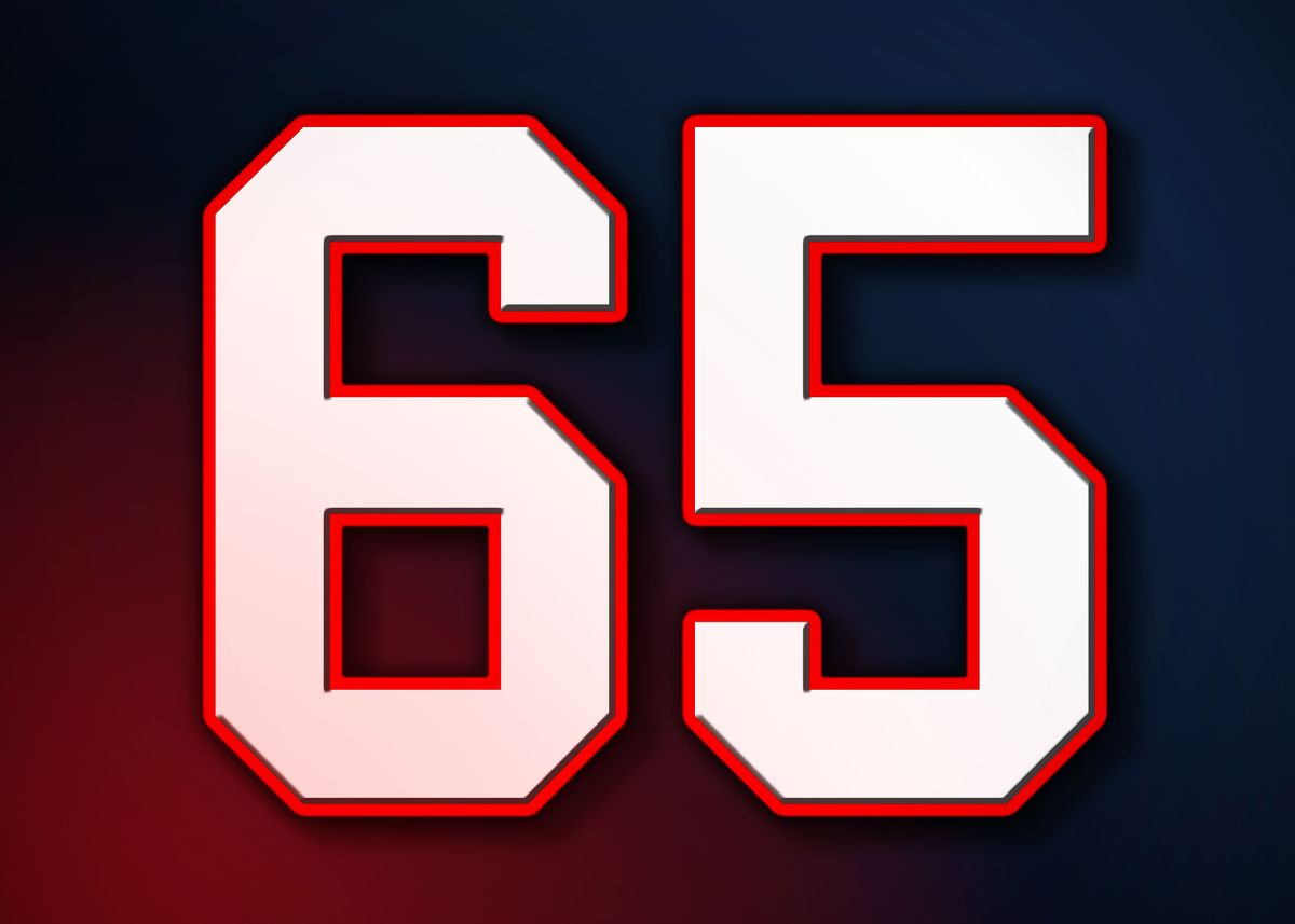 '65 Jersey Patriot Patriots' Poster, picture, metal print, paint by ...