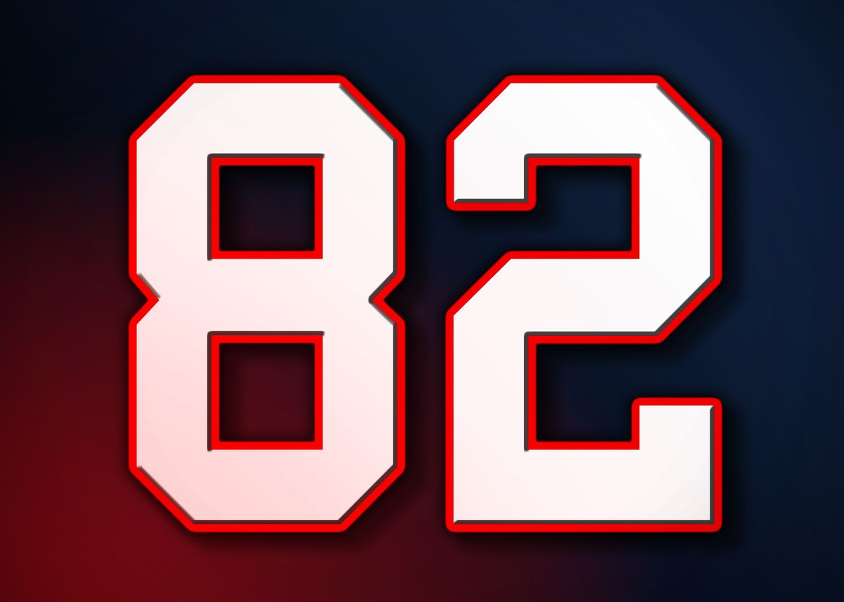 '82 Jersey Patriot Patriots' Poster, picture, metal print, paint by ...