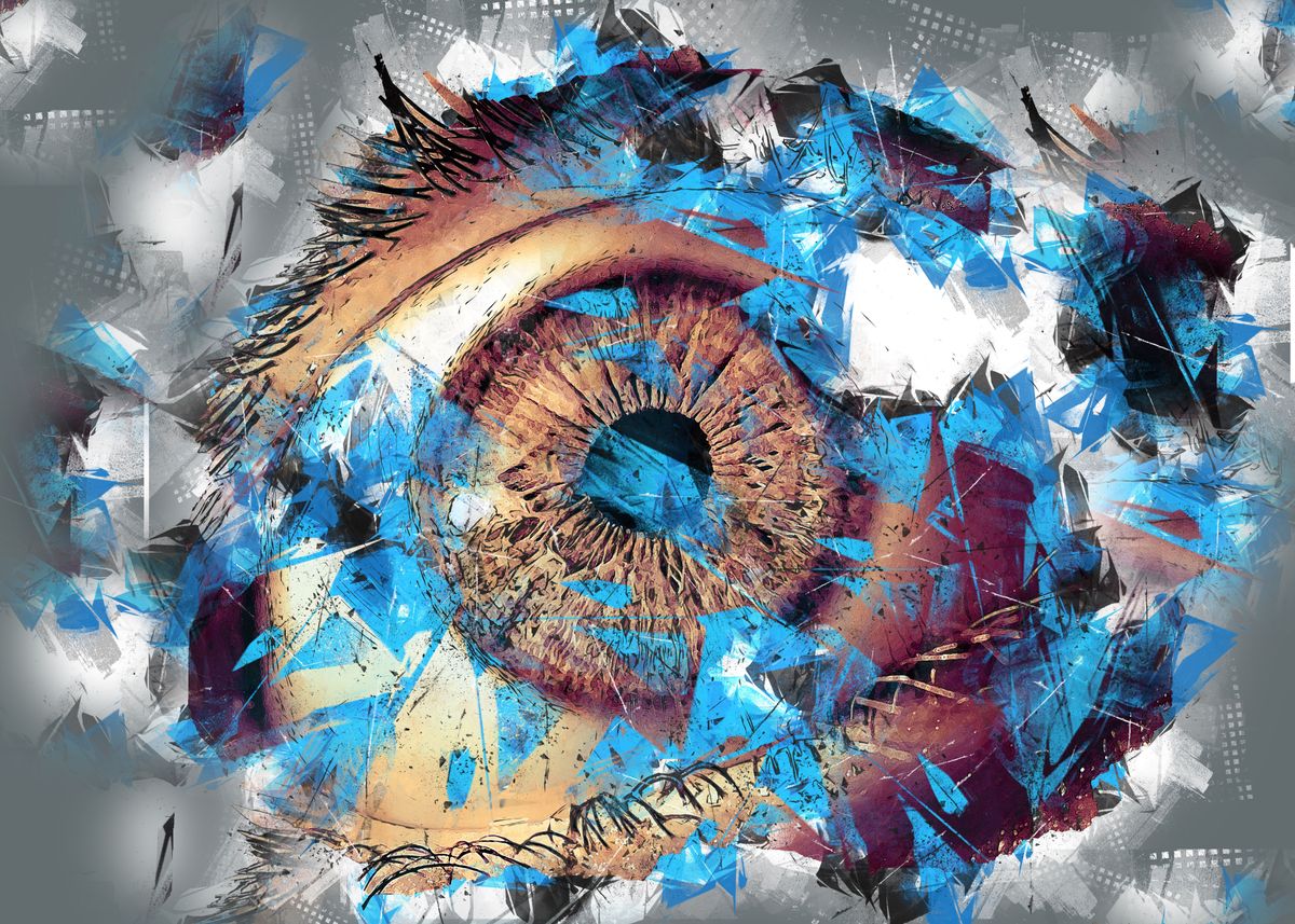 'Eye' Poster, picture, metal print, paint by 4T4 Design Studio | Displate