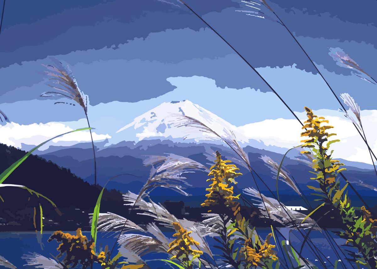 'Fujisan' Poster by Bon Zaï | Displate