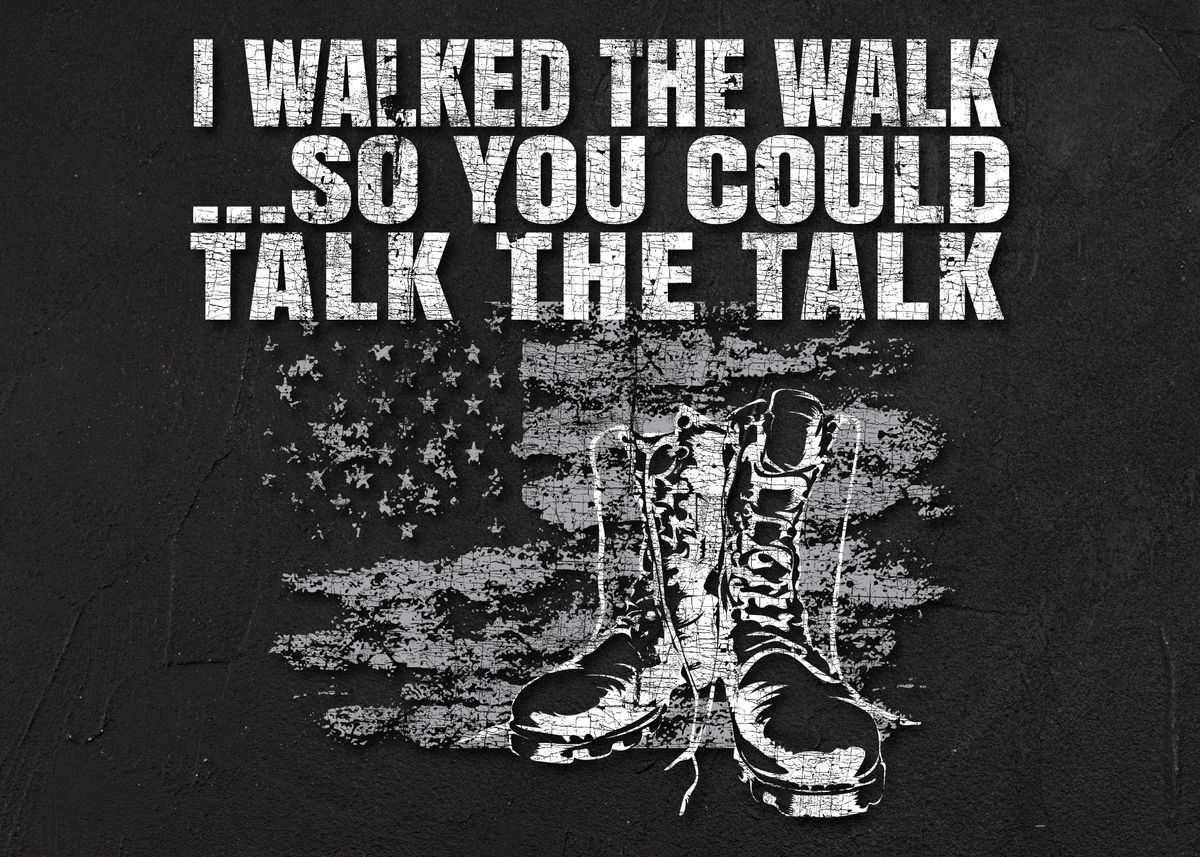 'I Walked The Walk' Poster, picture, metal print, paint by Smiling Nerd ...