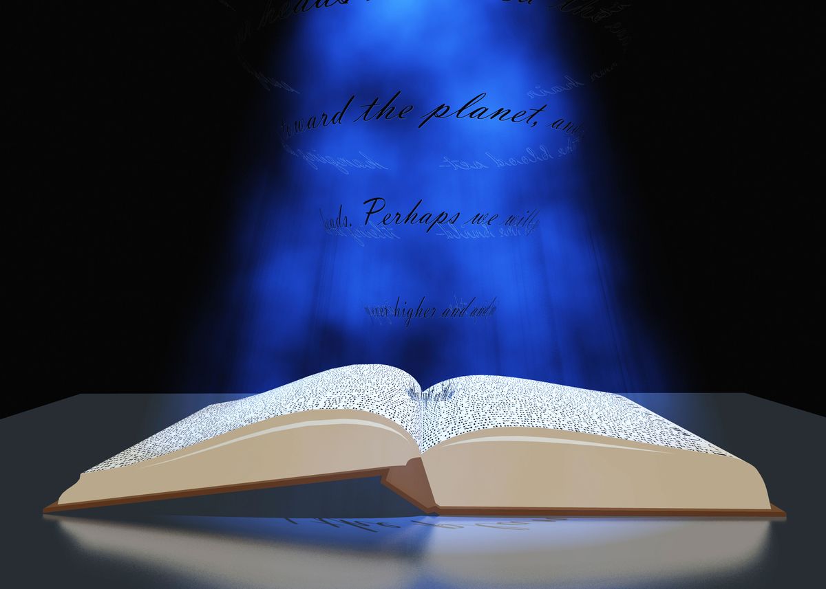 'Book of light' Poster, picture, metal print, paint by Bruce Rolff ...